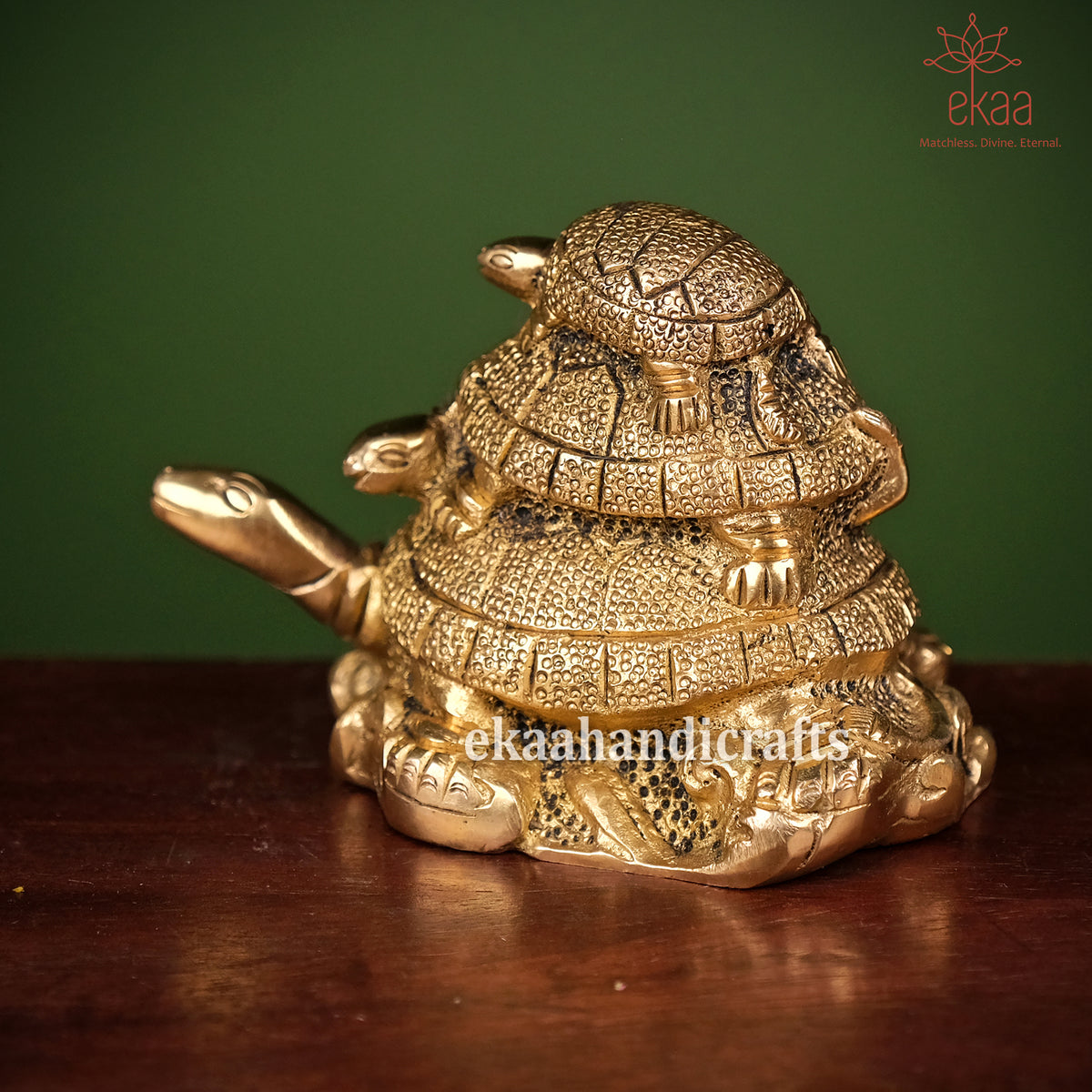 Brass Tortoise Vastu Family for Protection, Good Luck and Longevity ...