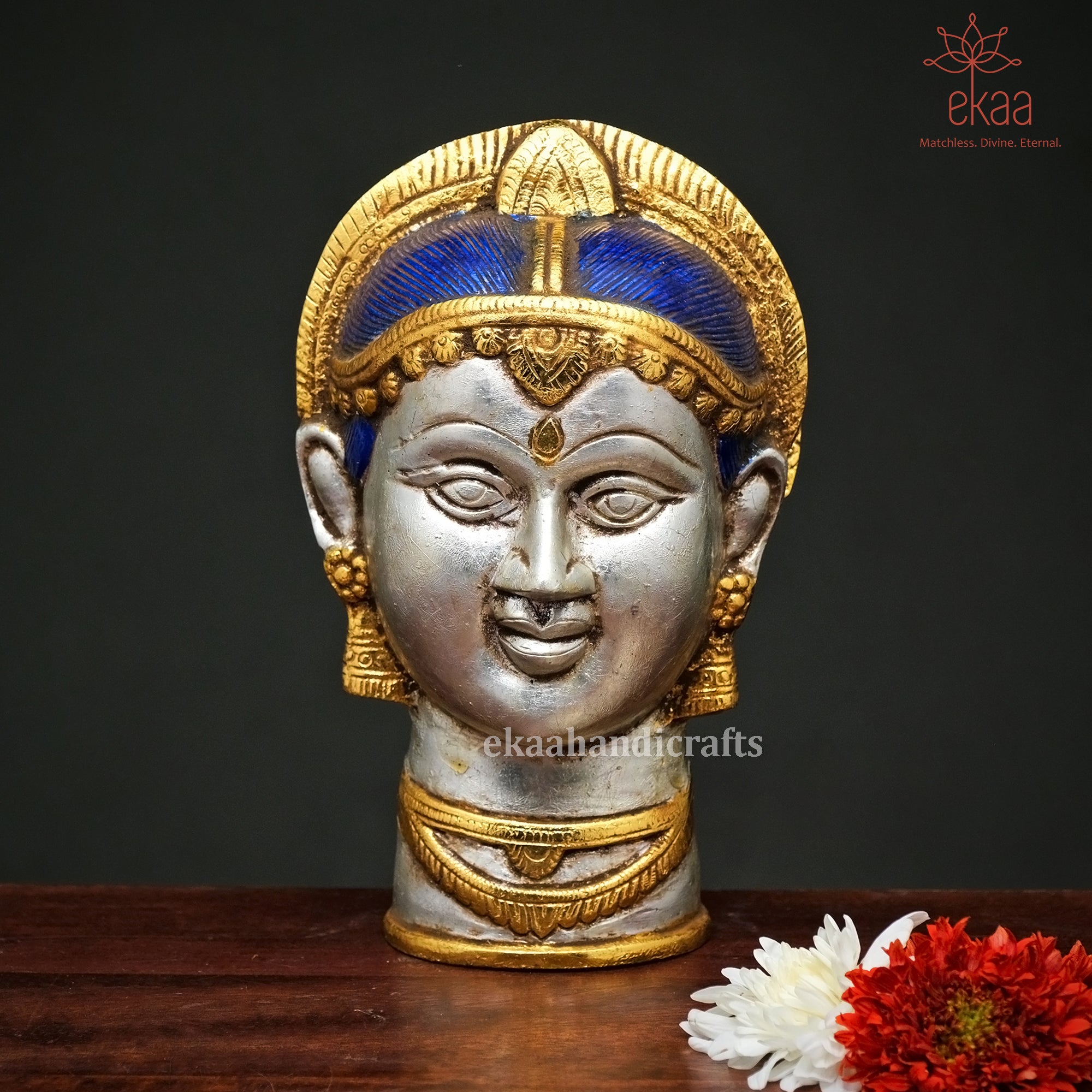 Brass Goddess Parvati Statue Home Decor – Ekaa Handicrafts